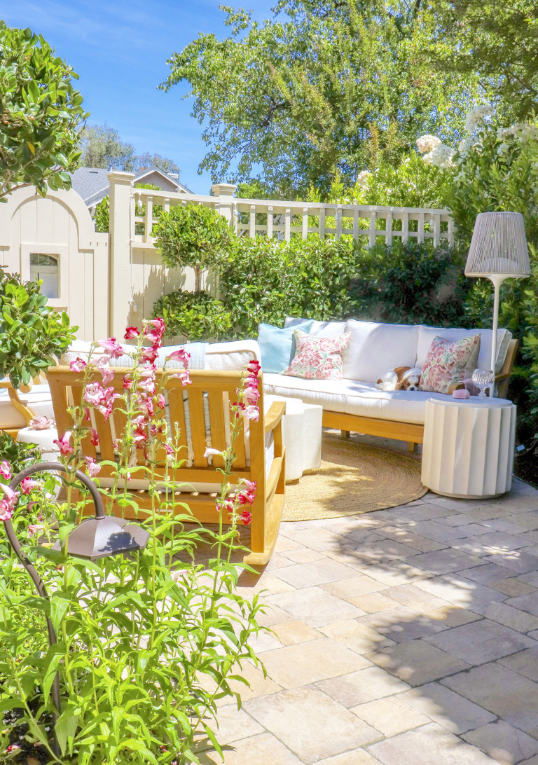 Casual California-Style Patio - New Outdoor Furniture - KristyWicks.com