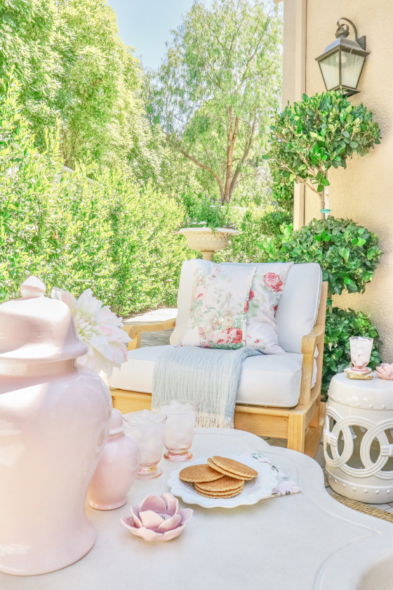 Casual California-Style Patio - New Outdoor Furniture - KristyWicks.com