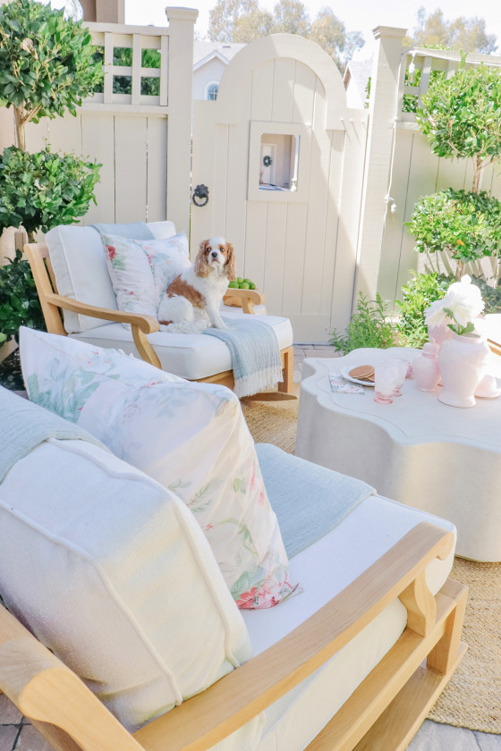 Casual California-Style Patio - New Outdoor Furniture - KristyWicks.com