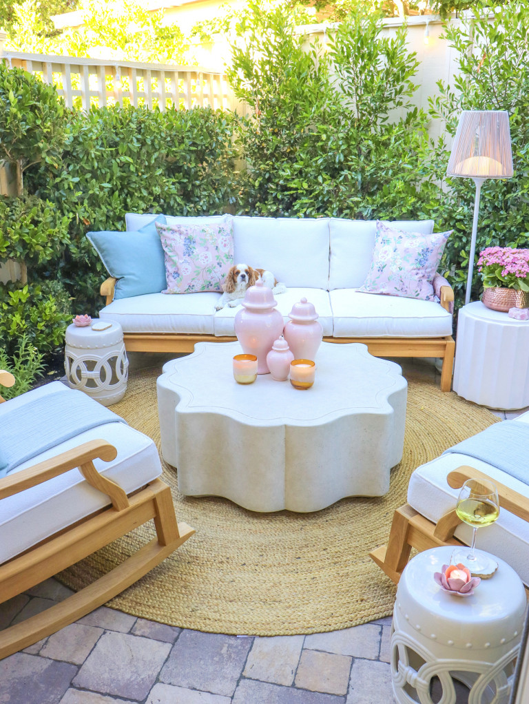 Casual California-Style Patio - New Outdoor Furniture - KristyWicks.com