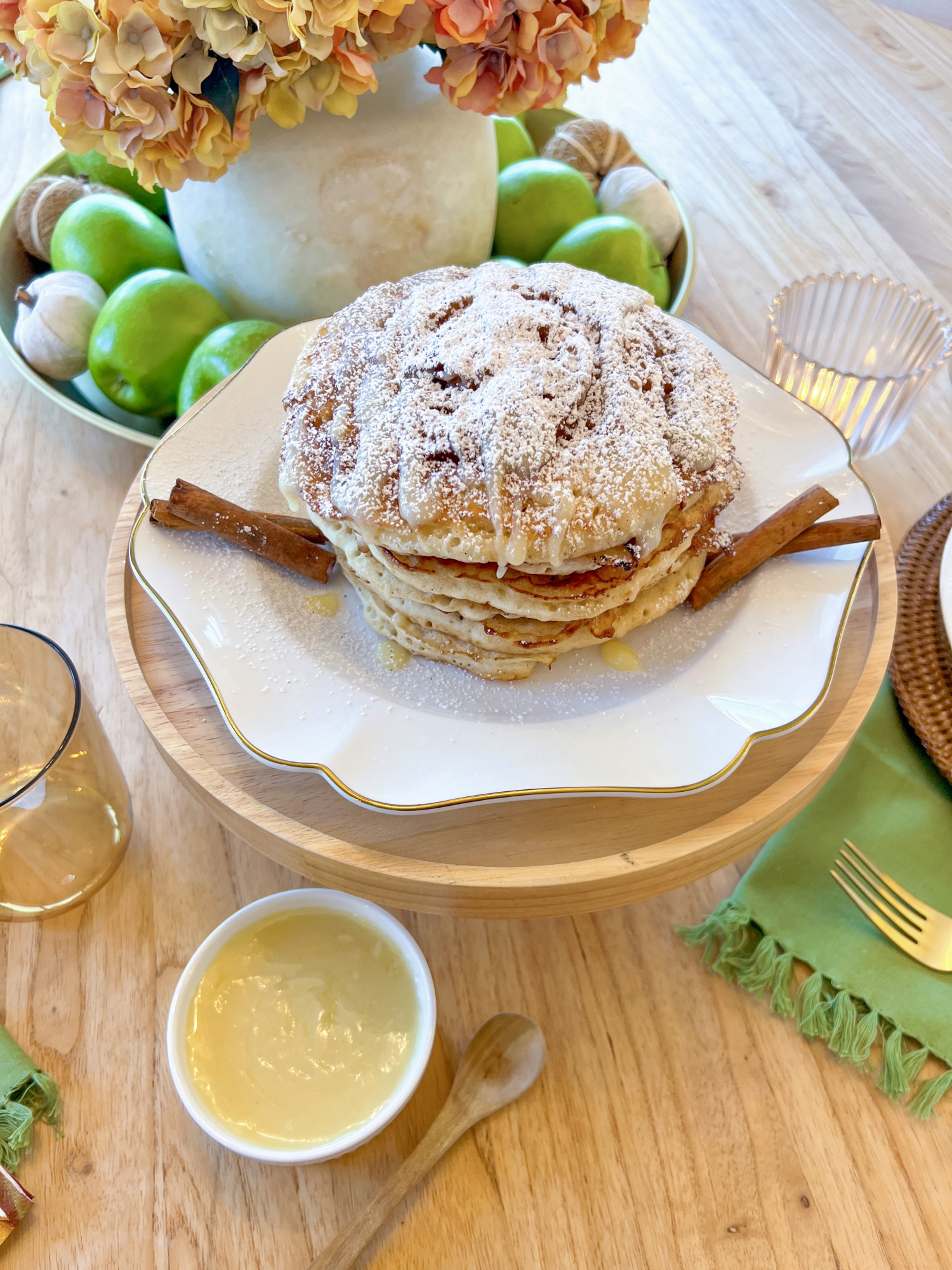 Cinnamon Bun Pancakes - KristyWicks.com